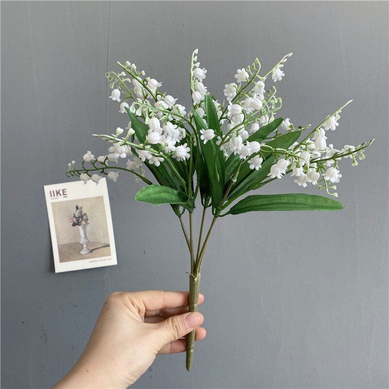 Artificial Lily of the Valley Flower Bouquet Home ... – Grandado