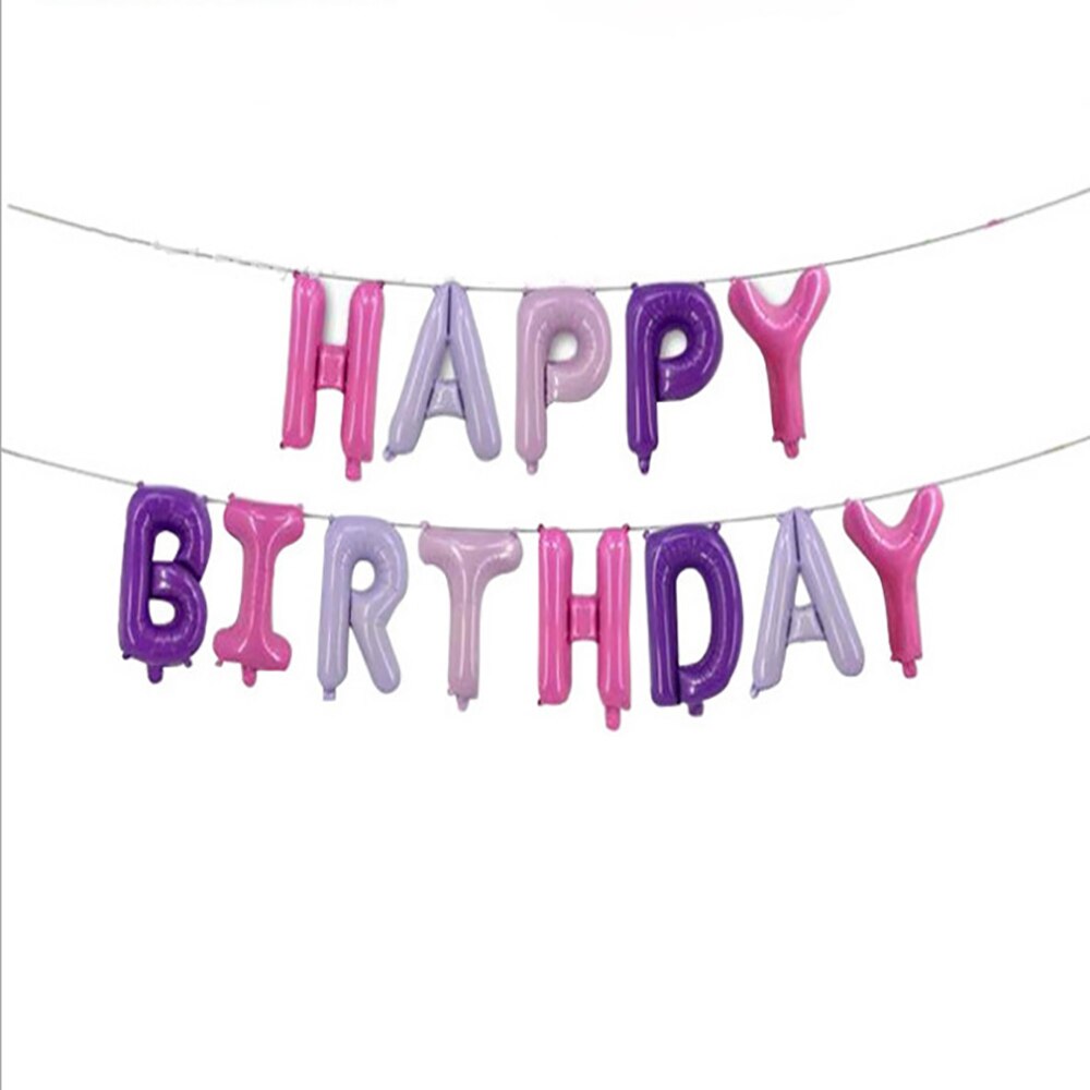 Happy Foil Birthday Balloon Letters 16 Inches 12 C... – Vicedeal