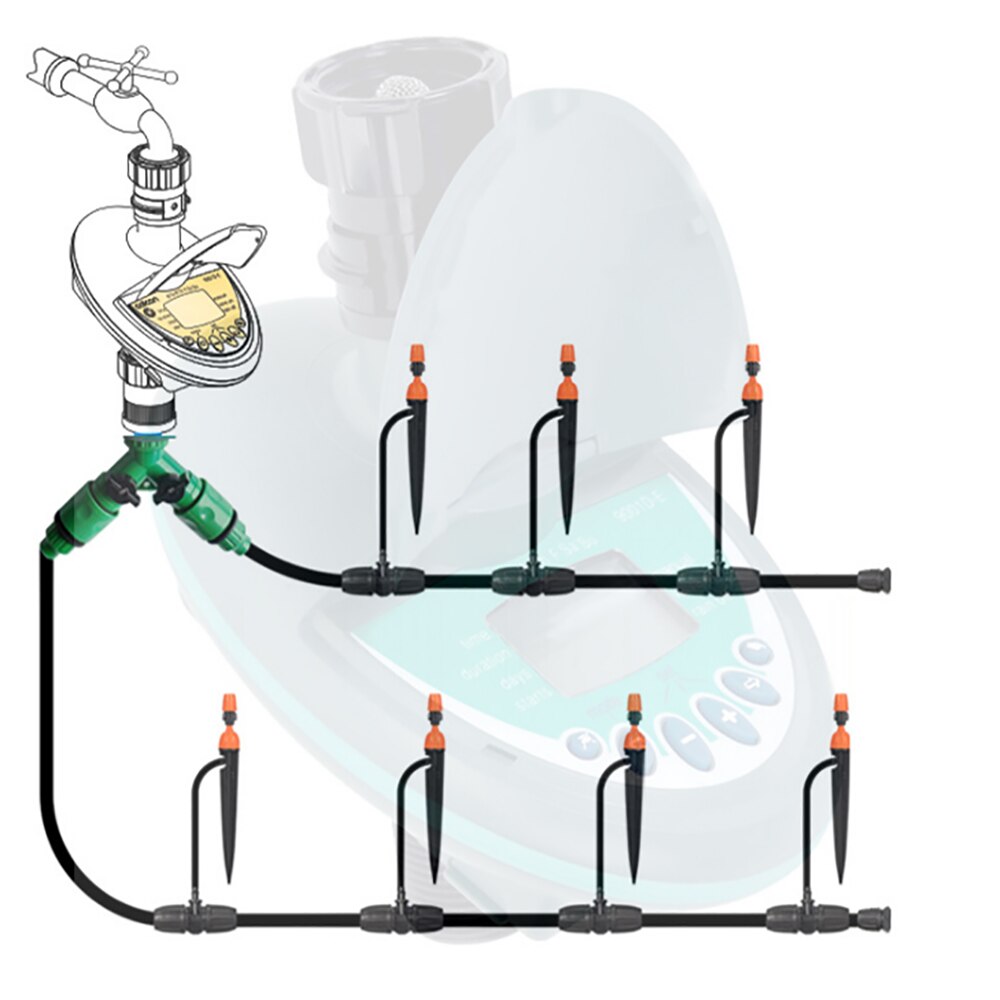 Hage forsyninger lcd plast vann tidtaker til slang... – Grandado