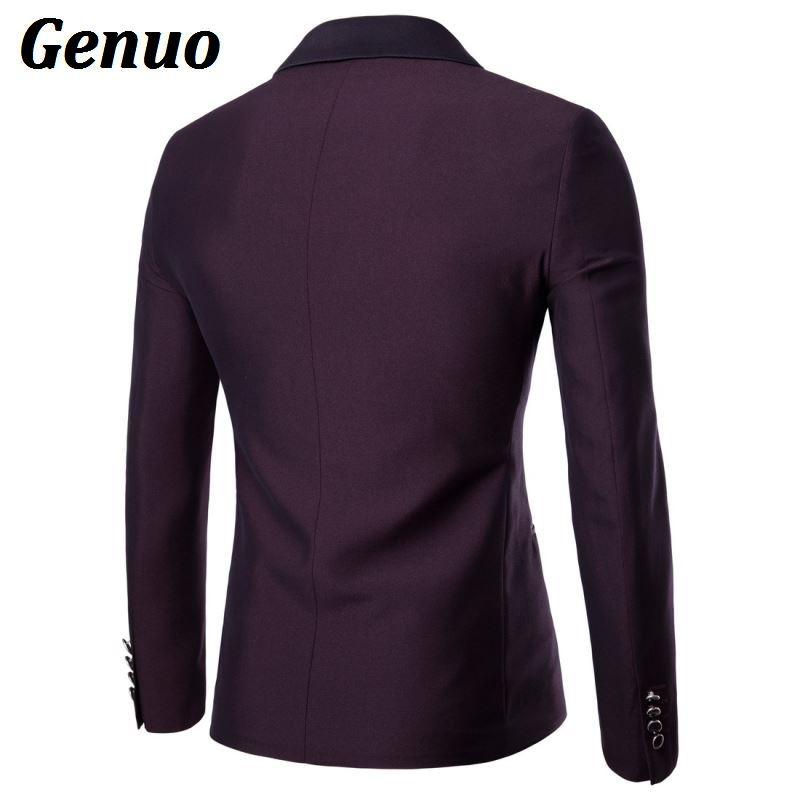 Genuo Men Suits for Wedding Dress Men Two Buttons ... – Vicedeal