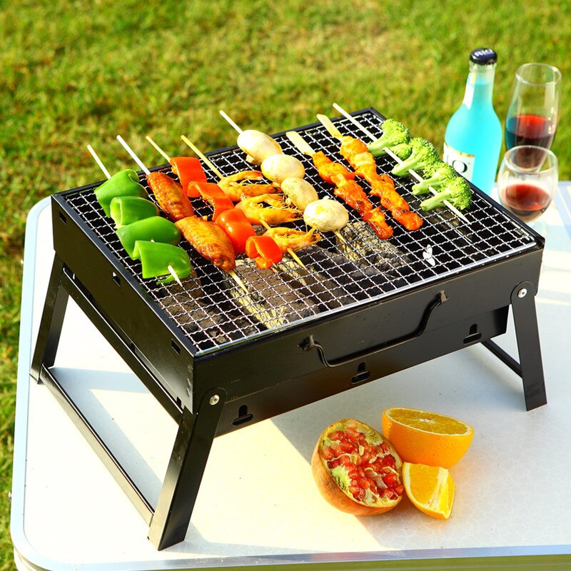 Thick Folding Barbecue Grills Outdoor Portable Bar... – Vicedeal