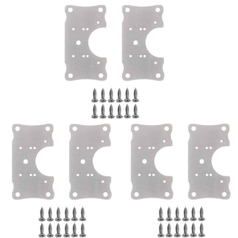 6Pcs Hinge Repair Plate Brackets,Cabinet Hinge Rep... – Grandado