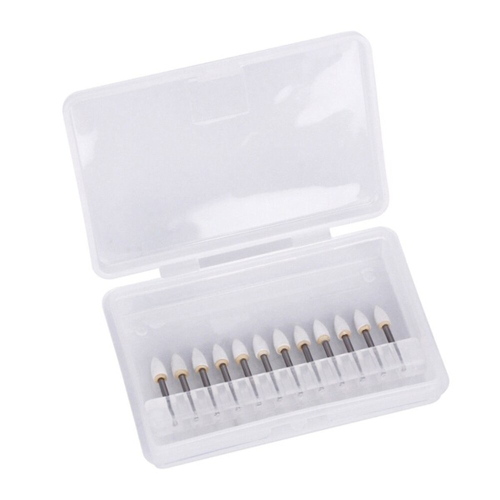 12 stücke Zahn Weiß Polieren Bohrer Steine Flamme ... – Grandado