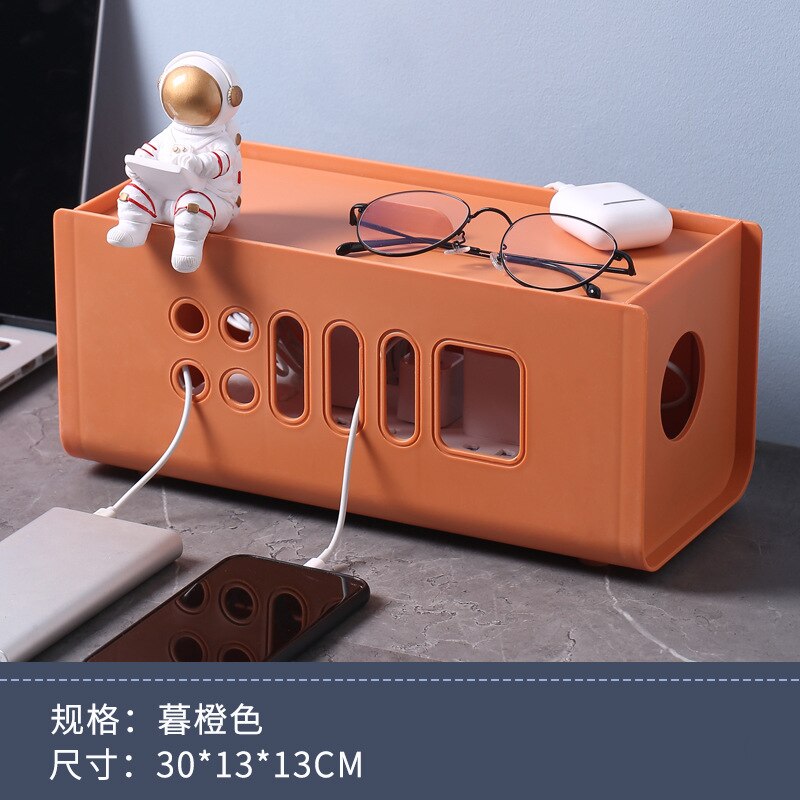 Rectangular Cable Storage Box Wire Management Sock... – Grandado