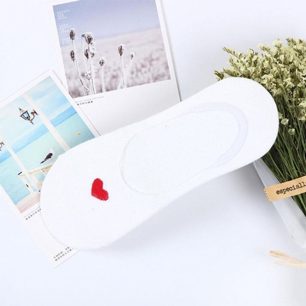 Spring Autumn Red Heart Love Women Cotton Socks Cu... – Vicedeal