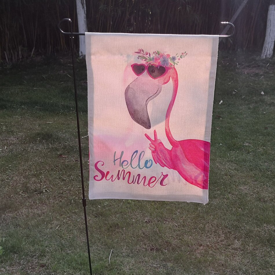 VOGVIGO Garden Flag Stand Flagpole Black Wrought I... – Grandado