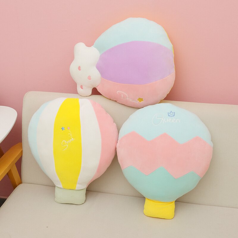 48cm Cute Cartoon Air Balloon Plush Cushion Toys S... – Grandado
