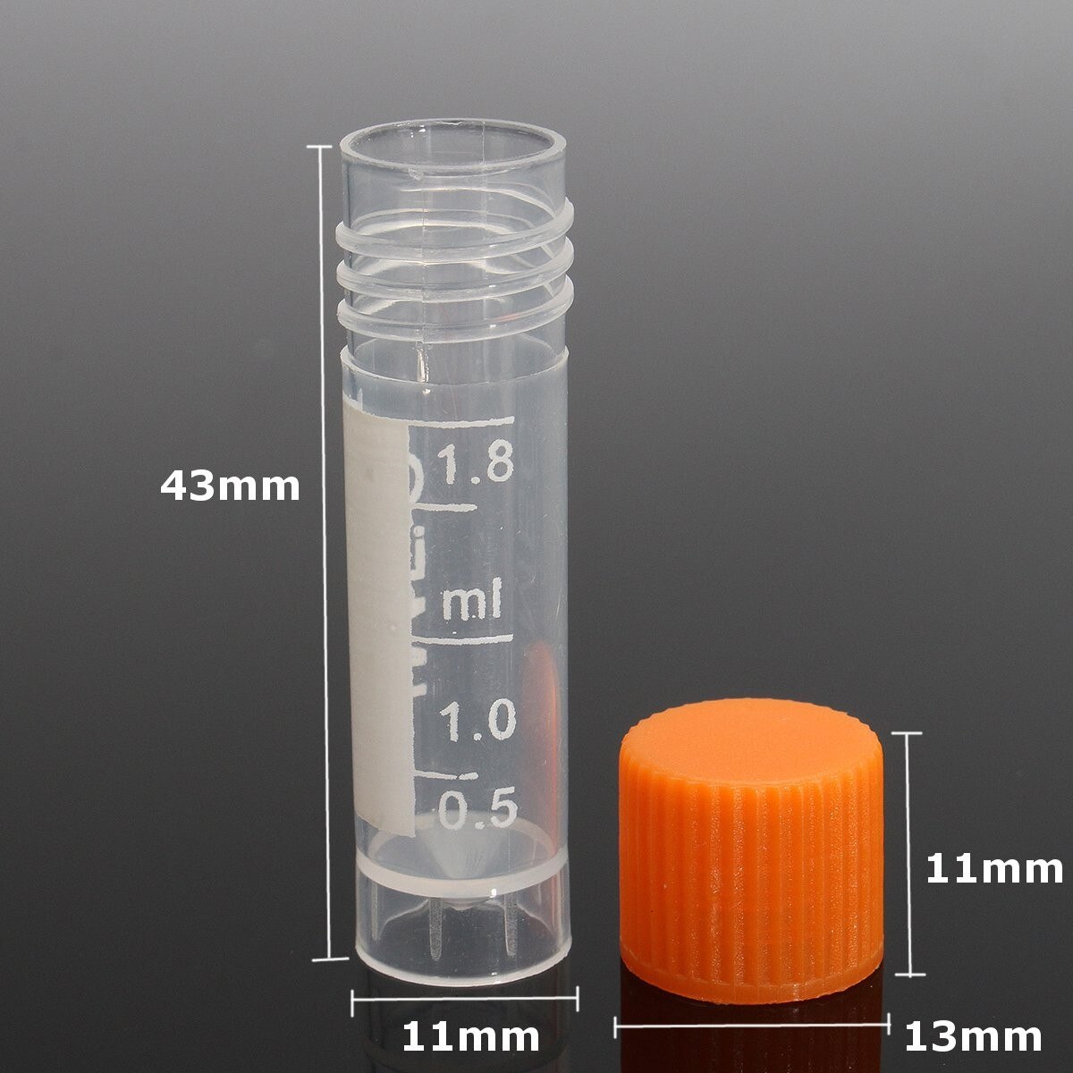 50PCS 1.8ml Graduation Centrifuge Tube PP Lab Anal... – Grandado