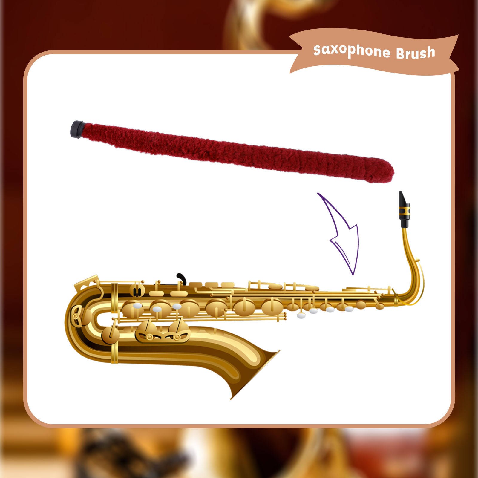 Saxophone Tenor Saxophone Maintenance Brush Cleane... – Grandado