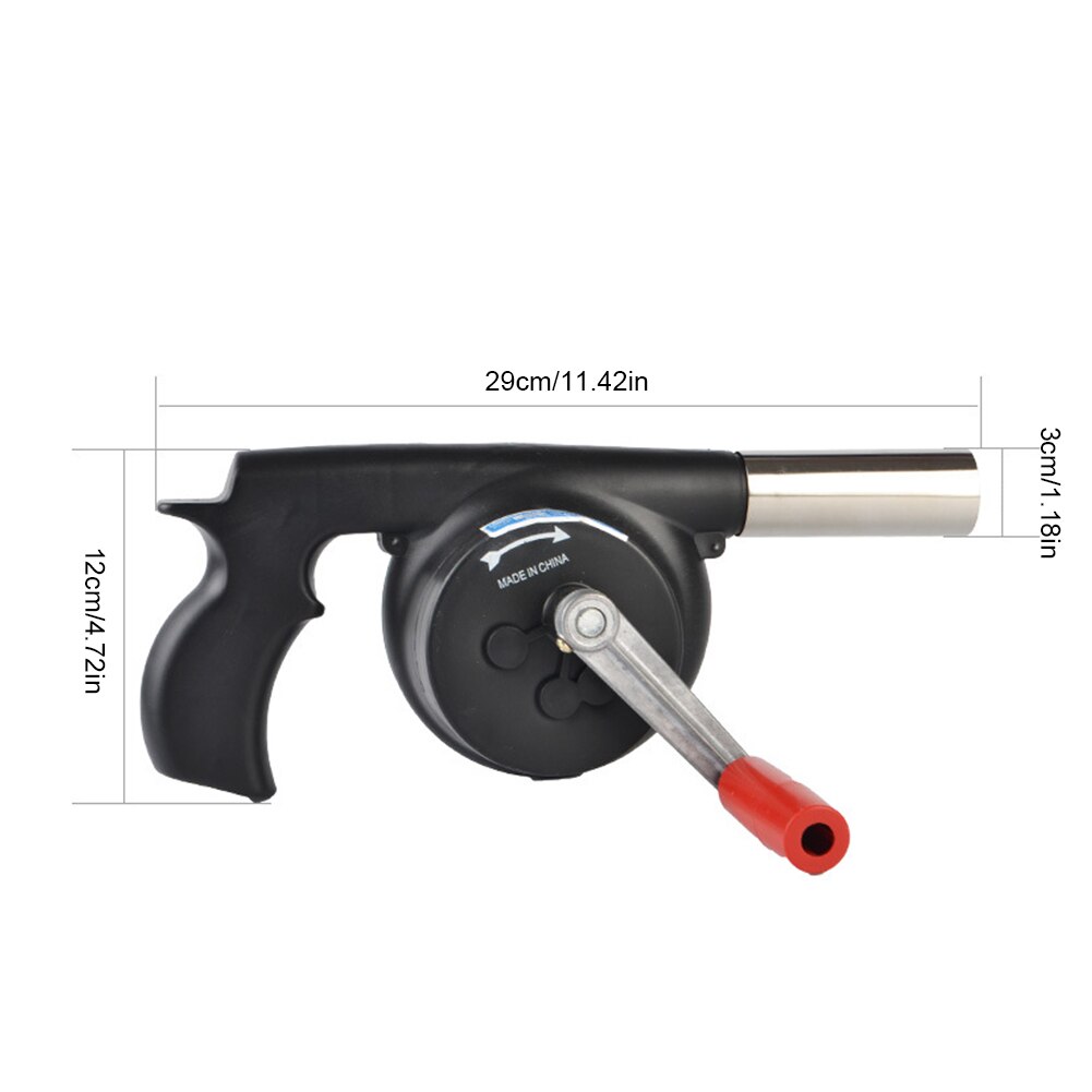 Portable Hand Crank BBQ Air Blower Fan Outdoor Pic... – Grandado