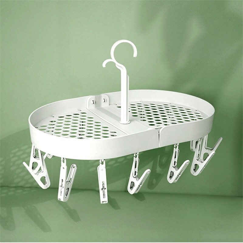 Foldable Hanger Clips Sock Underwear Drying Rack C... – Grandado