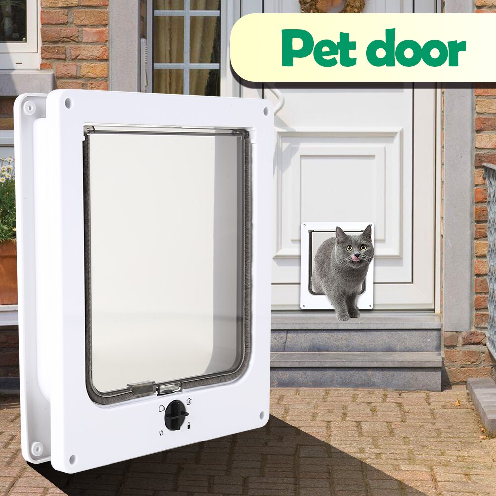 ABS Small Cat Dog Gate Door Safe Flap Door Pet Gat... – Vicedeal