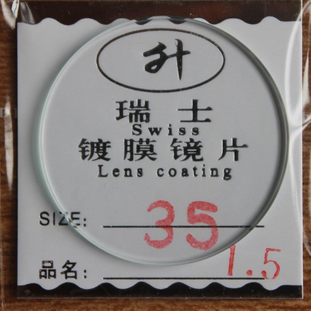 flat glass watch crystal diameter 35 mm Thick 1.5m... – Grandado