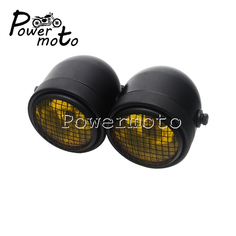 Universal Motorcycle 3.5" Dual Twin Headlight... – Vicedeal