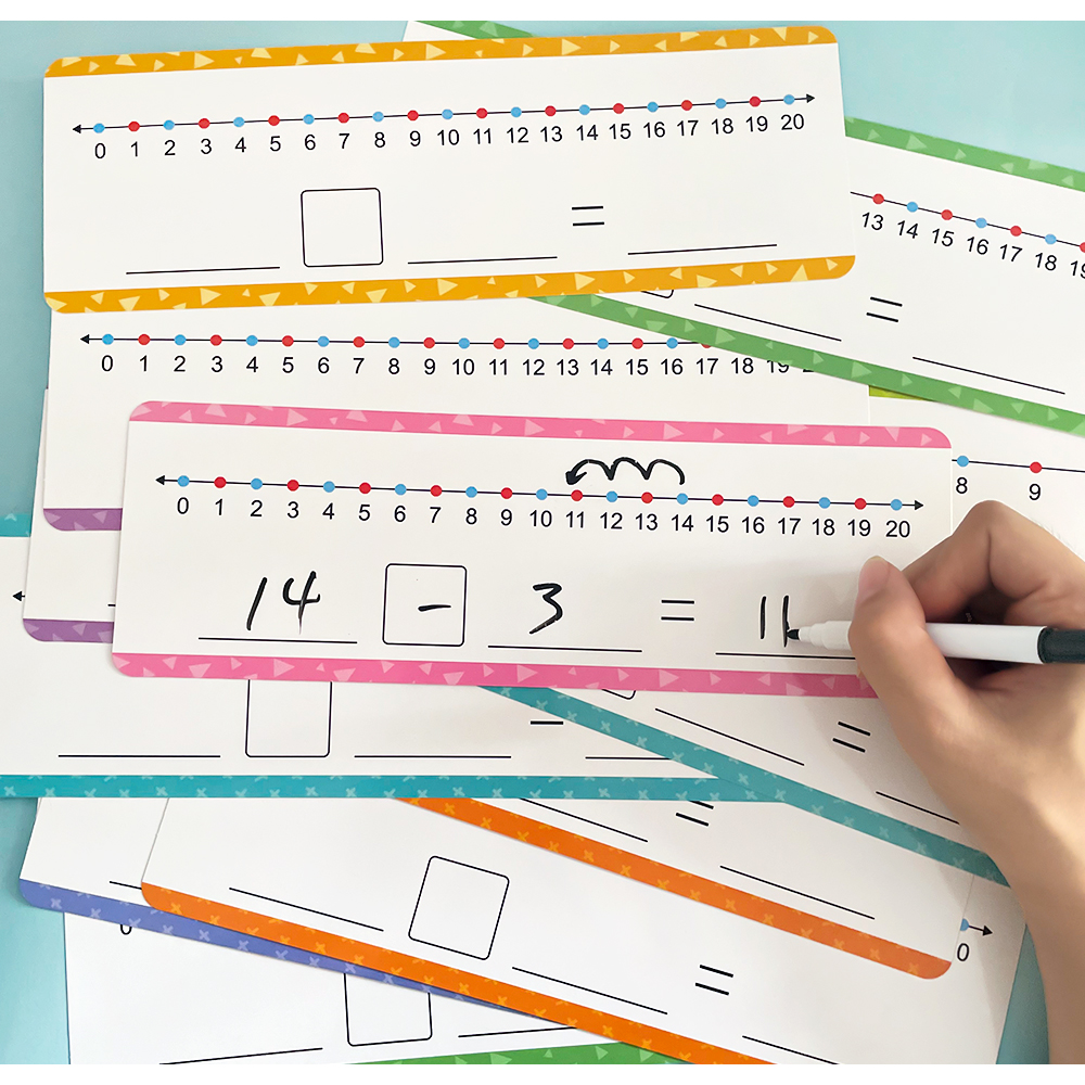 Addition Subtraction Training Cards Dry Erase Numb... – Grandado