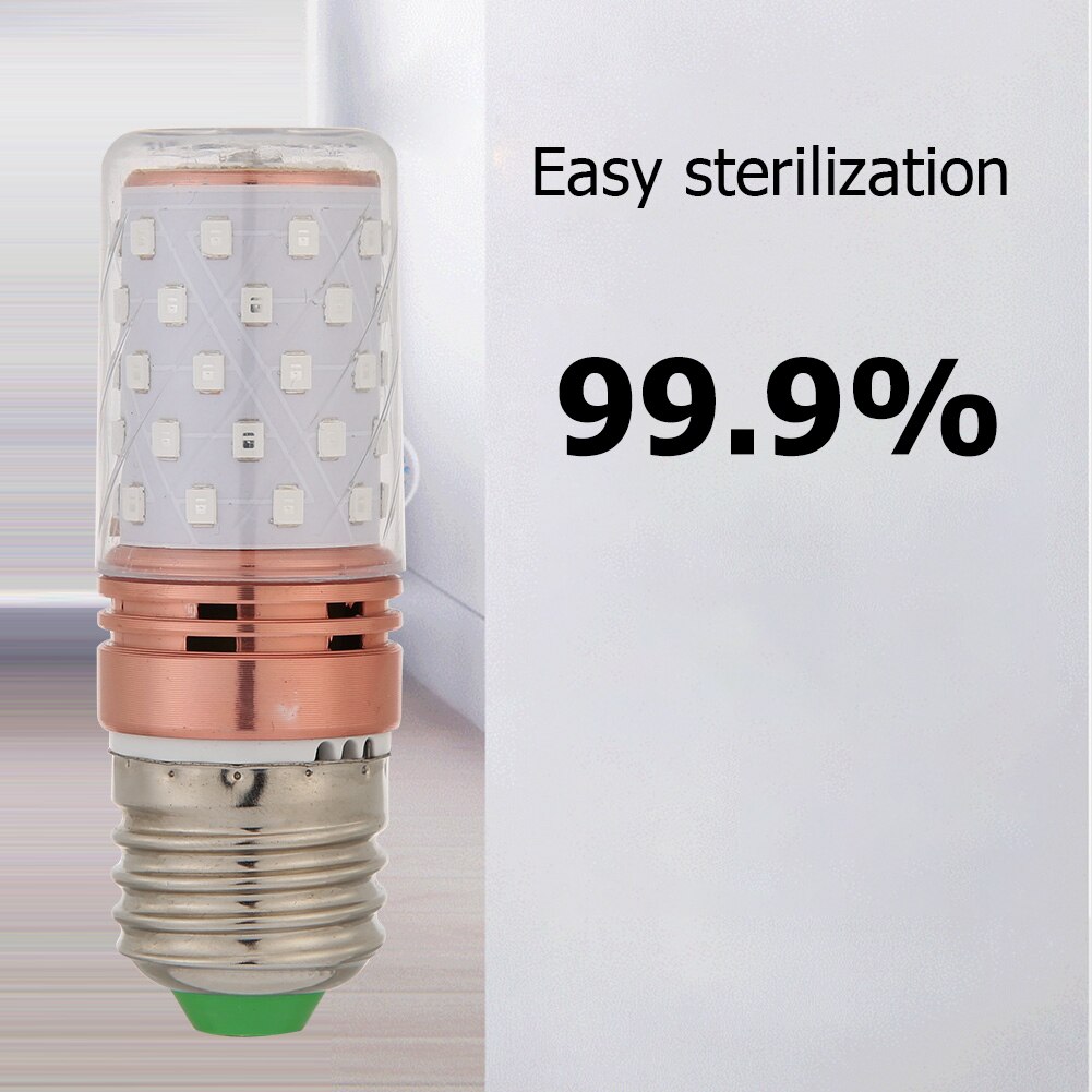 E27 60 LED UVC Germicidal Lamp Ultraviolet Light Corn Bulb Disinfection ...