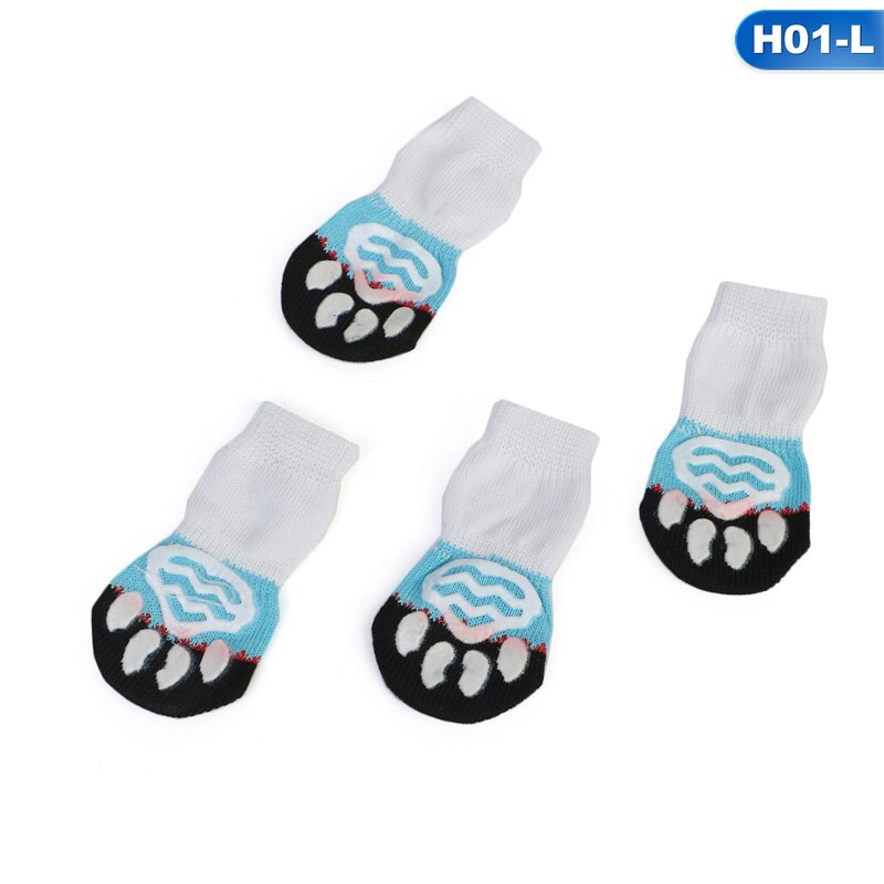 4 PCS /Set Cute Colorblock Footprint Dog Socks Non... – Vicedeal