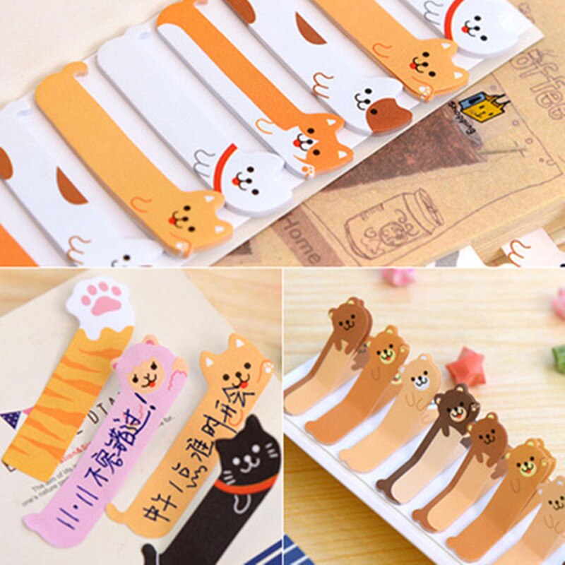 40pcs/set Memo Pad Sticker Bookmarks Cartoon Anima... – Vicedeal