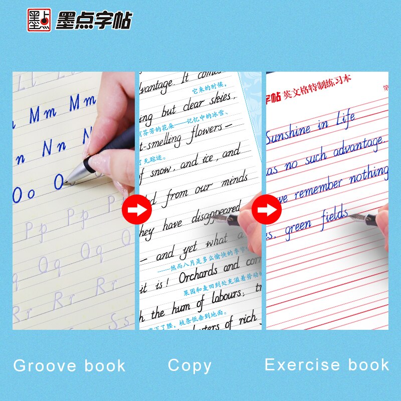 3 Books Beautiful English Writing Copybook for Kid... – Vicedeal