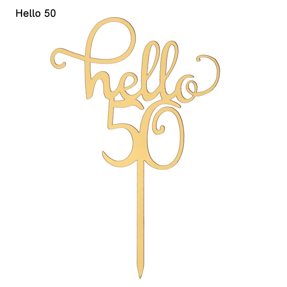 Acrylic Cake Toppers Happy Birthday Party Decorati... – Grandado