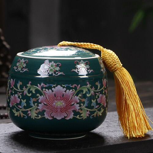 Ceramic Tea Caddy Tea Warehouse Storage Tank Moist... – Grandado