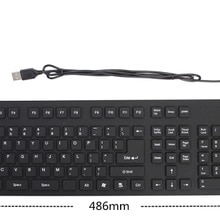 109Keys Keyboard USB Wired Soft Silicon Keybarod F... – Grandado