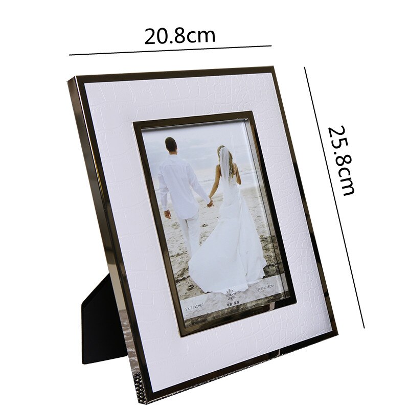 Leather Photo Frame White Rectangle Simulation Lea... – Grandado