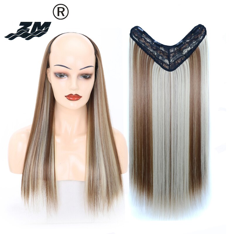 ZM Hair Long 24" Clip In Hair Extensions Synthetic Clip-Ins Silky ...