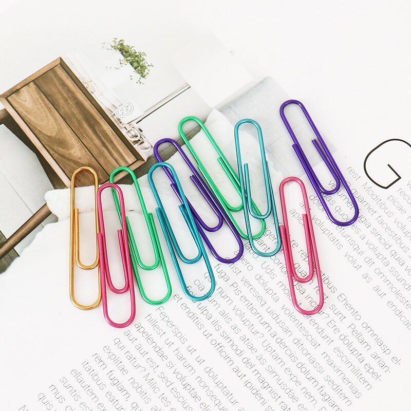 Bright Color Paper Clip Office Supplies Cute Clip ... – Grandado