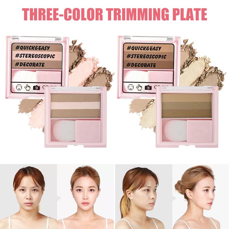 3D Three-Color Trimming Plate Nose Shadow Highligh... – Grandado