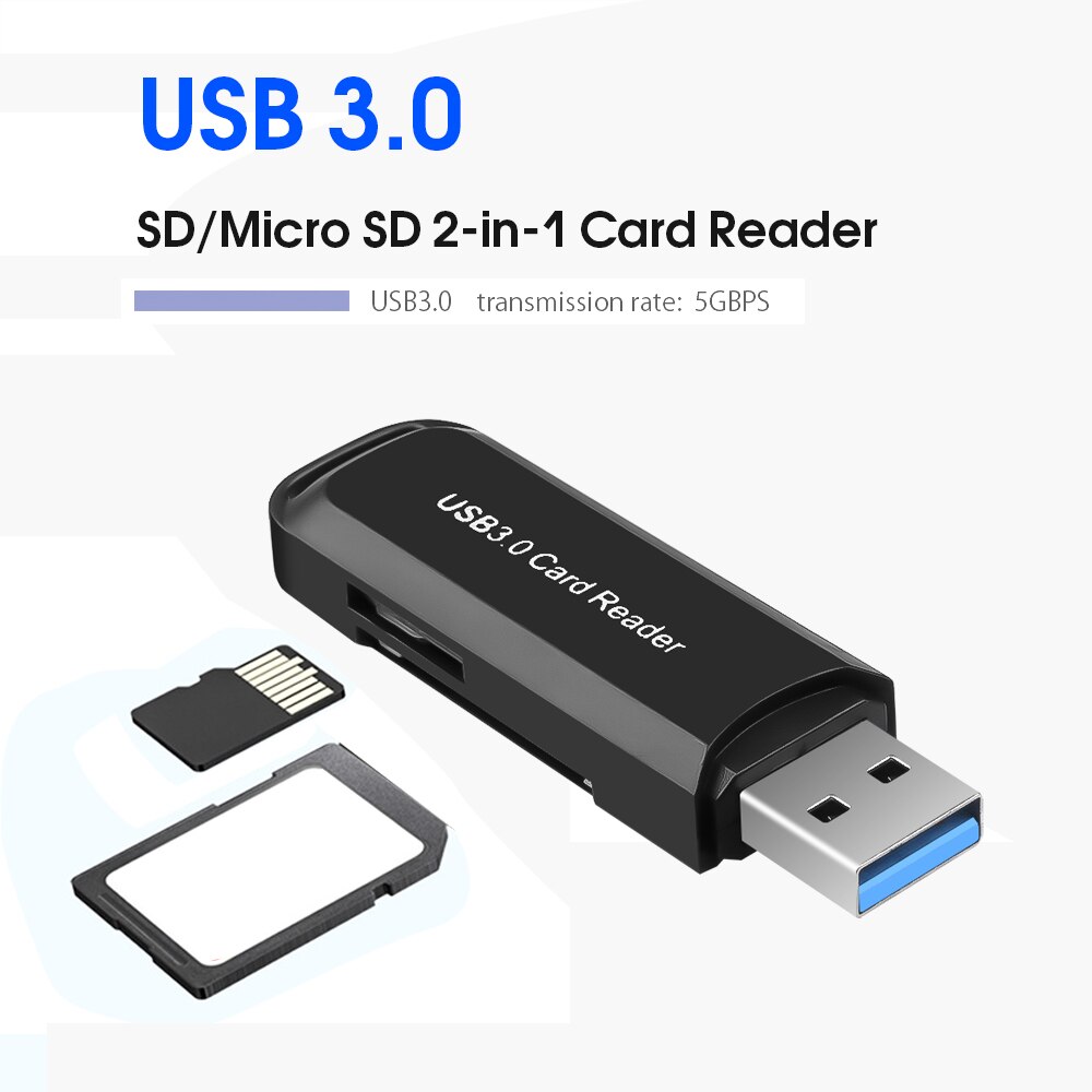 Kebidumei Smart SD/Micro SD Kaartlezer USB 3.0 Car... – Grandado