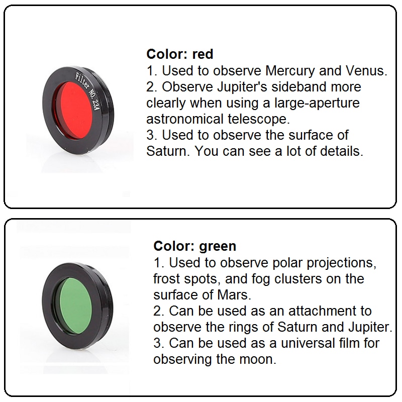 Optical Filter Set Moon Skyglow Filter Accessories... – Grandado