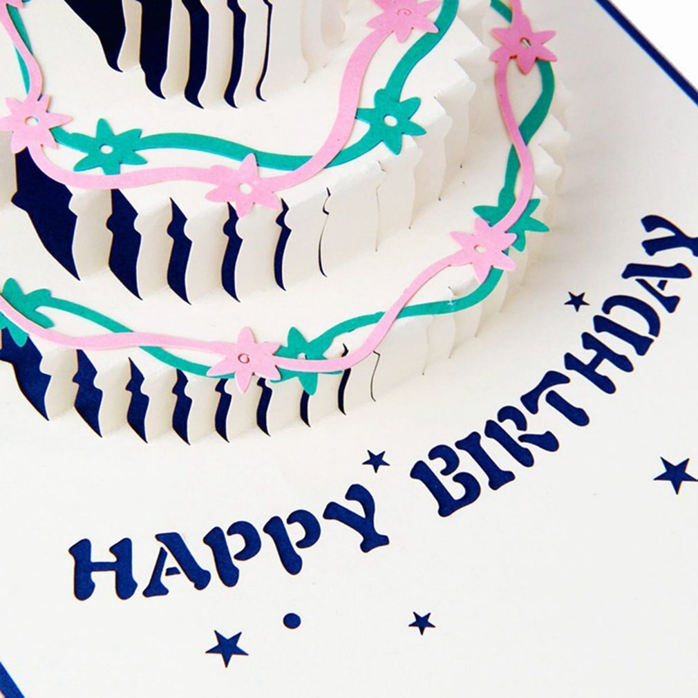 Birthday card 3D three dimensional children's card – Grandado