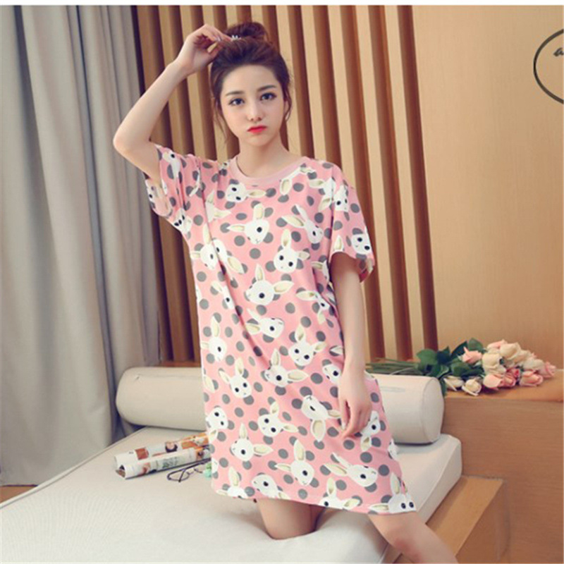 Sanderala Women Cartoon Sleepwear Print Dress Sexy... – Grandado
