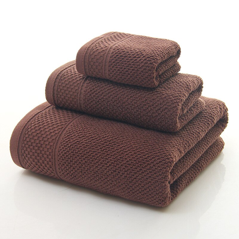 3Pcs Hoogwaardige-100% Katoenen Handdoeken Luxe Ho... – Grandado