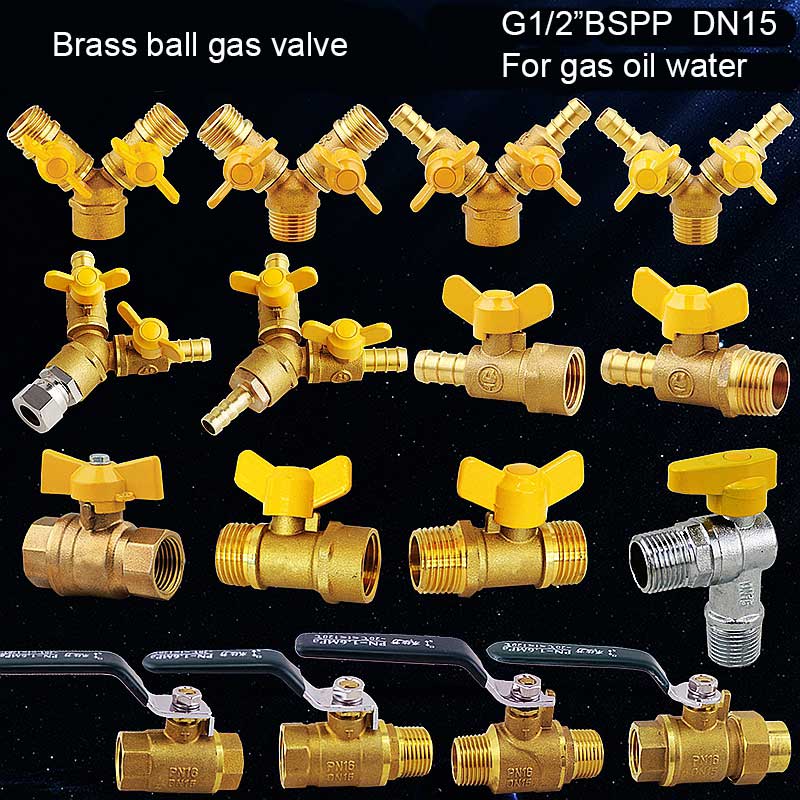 Válvula de bola de latón para Gas G1/2 "BSPP, válv... – Vicedeal