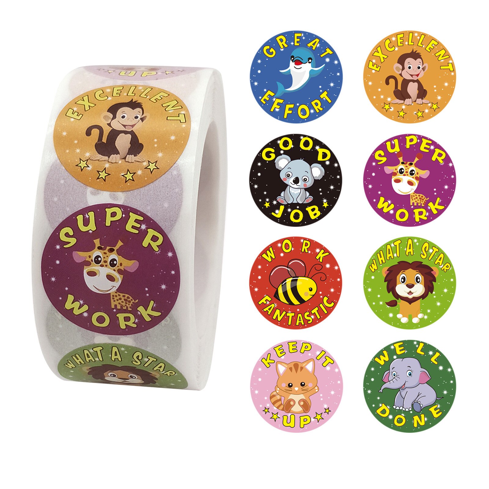Stickers Children Encouragement Sticker Cute Anima... – Grandado