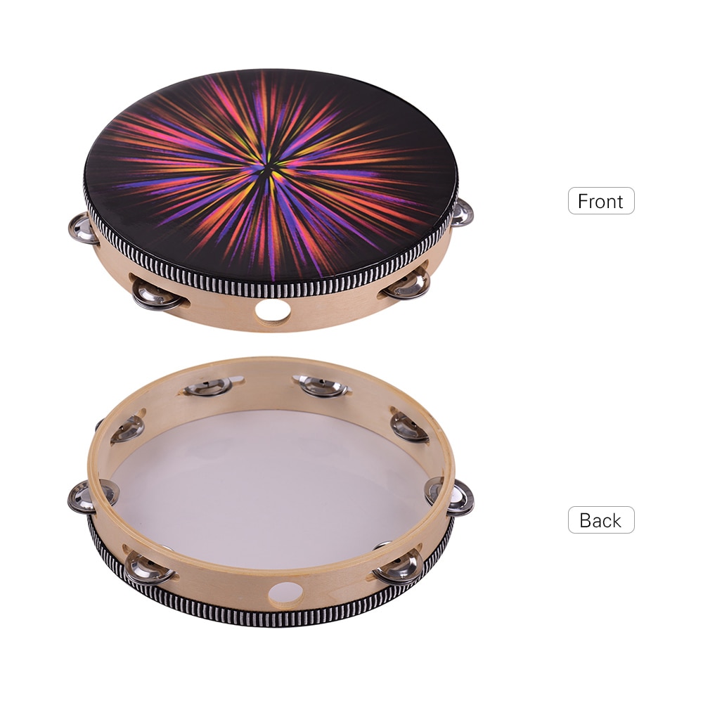 Tambor de mano de pandereta de madera para princip... – Grandado