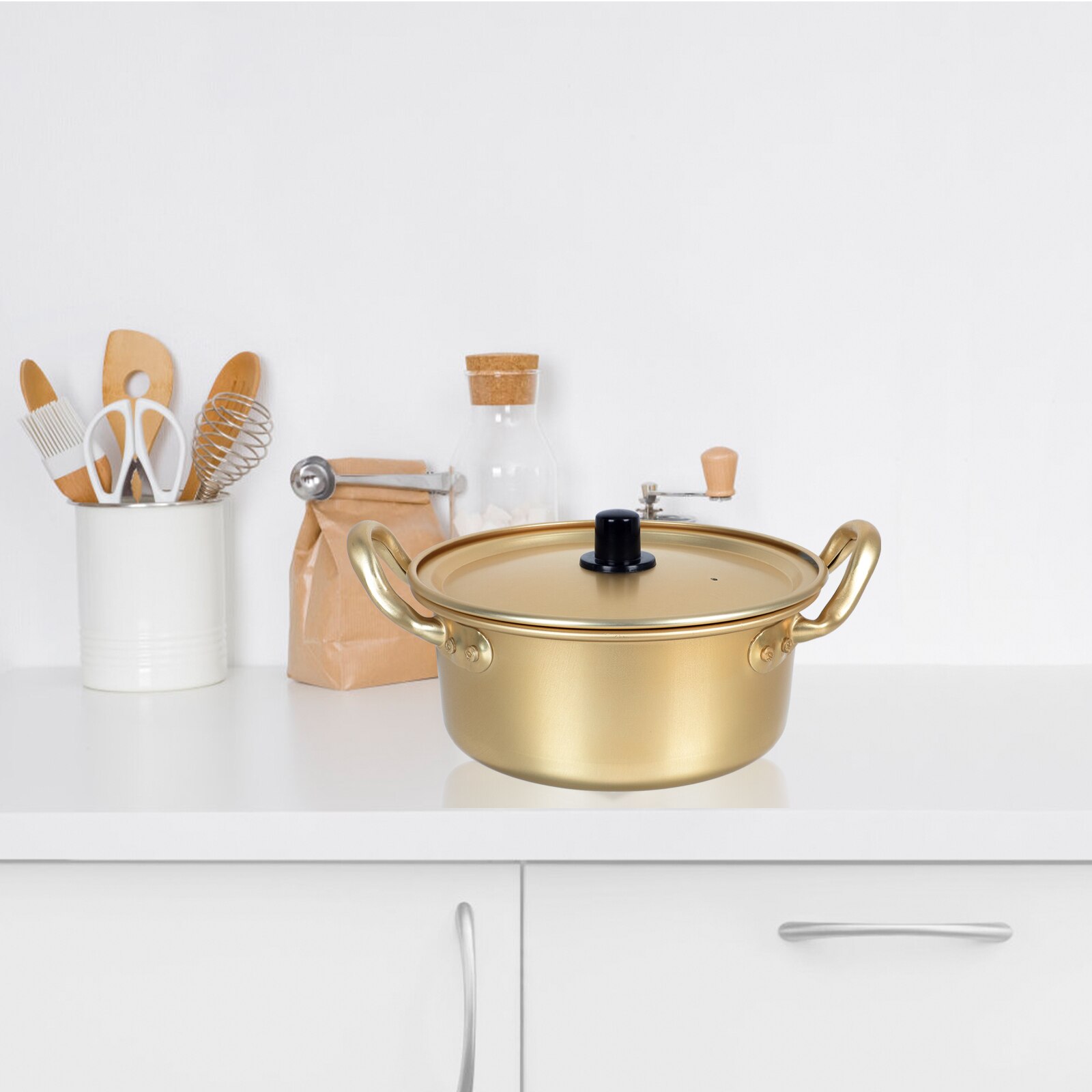 1 Set Korean Ramen Pot Double Ears Pot Kitchen Coo... – Vicedeal