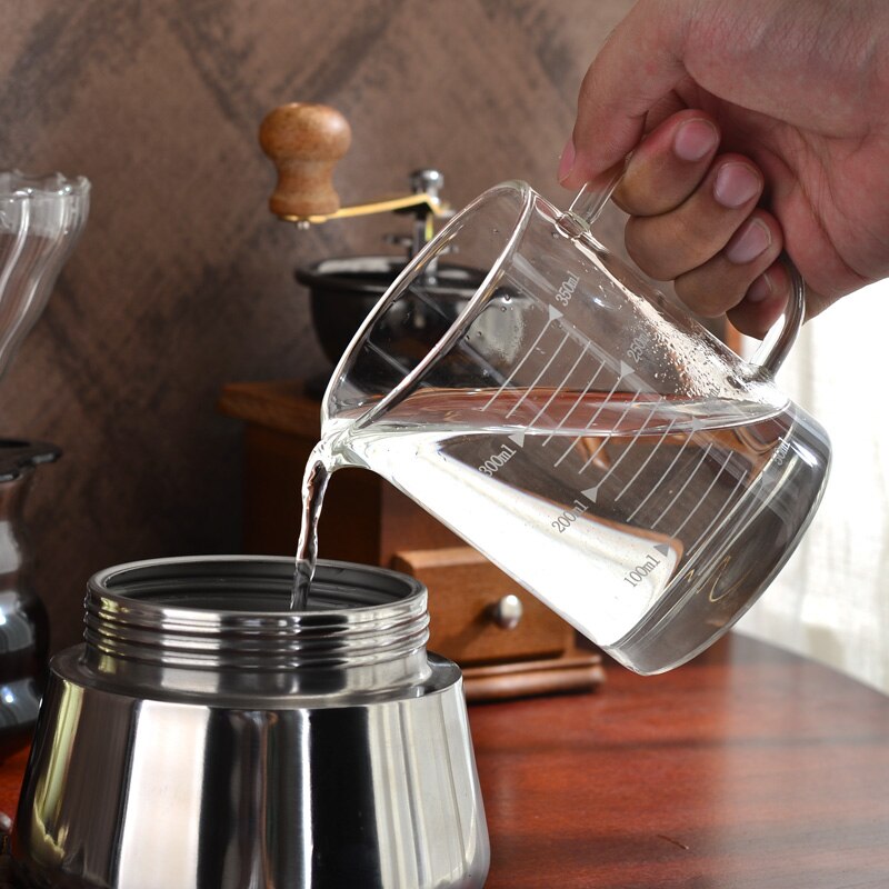 350ML/500ML Glass coffee Heat-resistant Measuring ... – Grandado