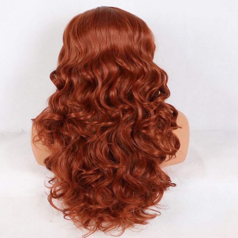 Bombshell Orange Copper Red Synthetic Hair Lace Fr... – Vicedeal