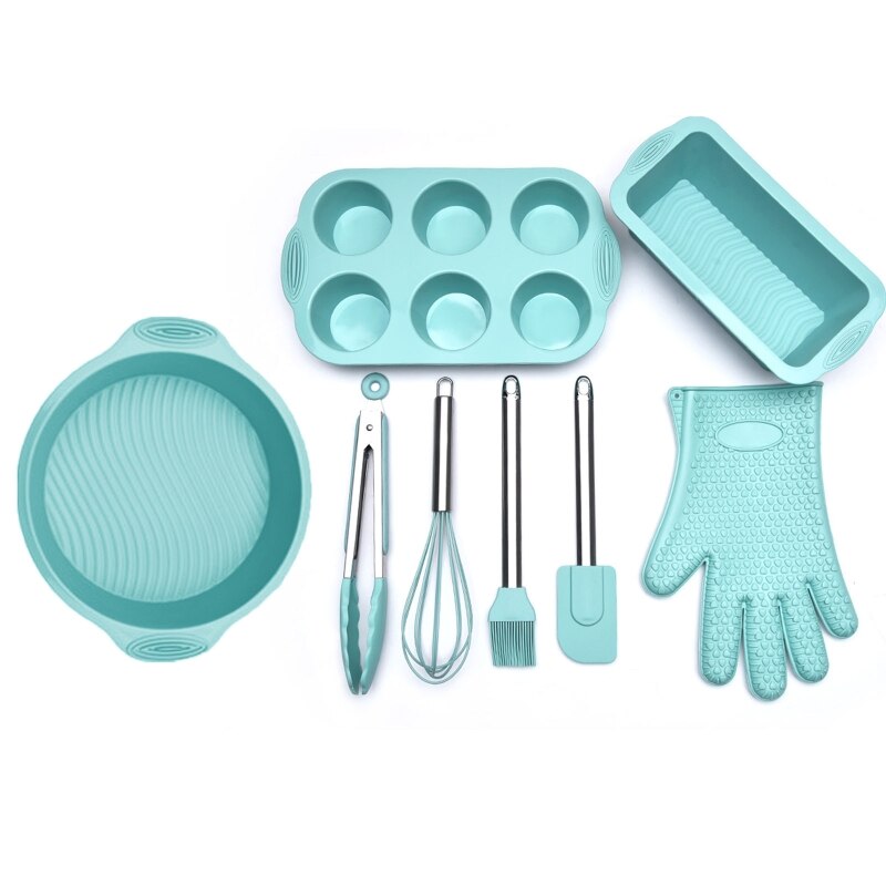 D0AD 8 Pieceskitchen cookware sets nonstick Rubber... – Vicedeal