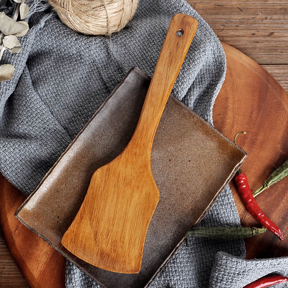 Long Wooden Cooking Rice Spatula Scoop Kitchen Ute... – Grandado
