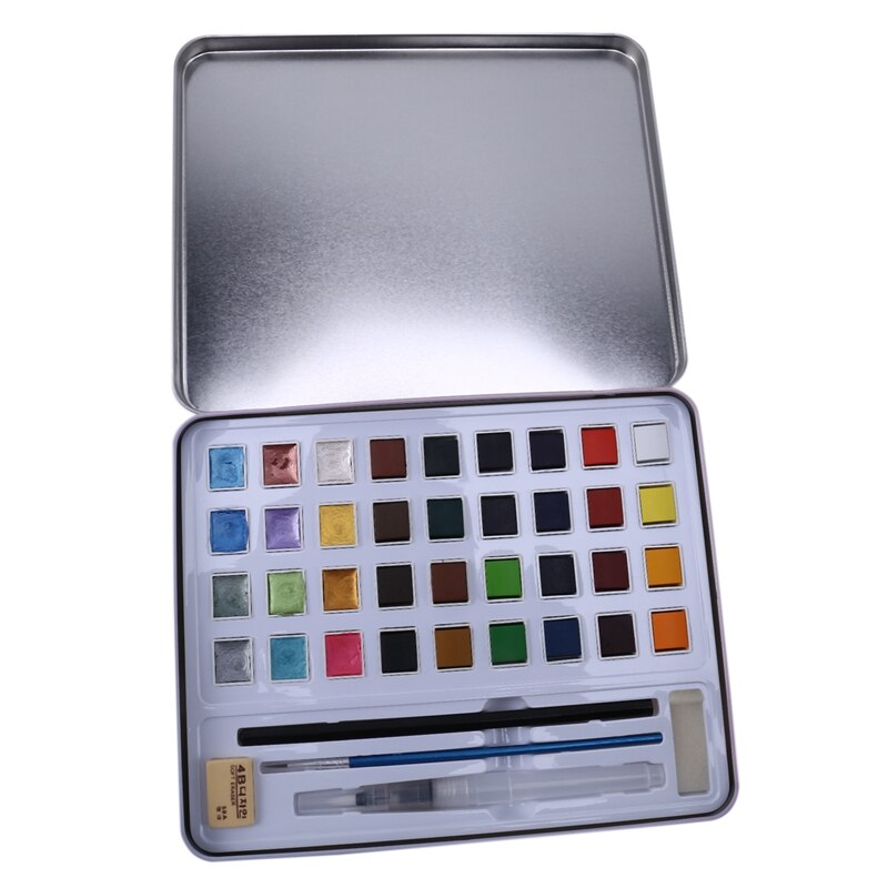 Xileyw Effen Aquarel Verf Set, Draagbare Ijzeren D... – Grandado