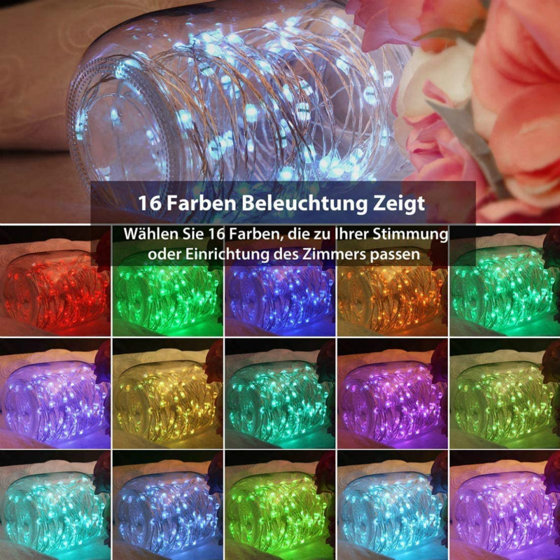 Fairy String Lights USB 16 Colors Changing LED Wat... – Vicedeal
