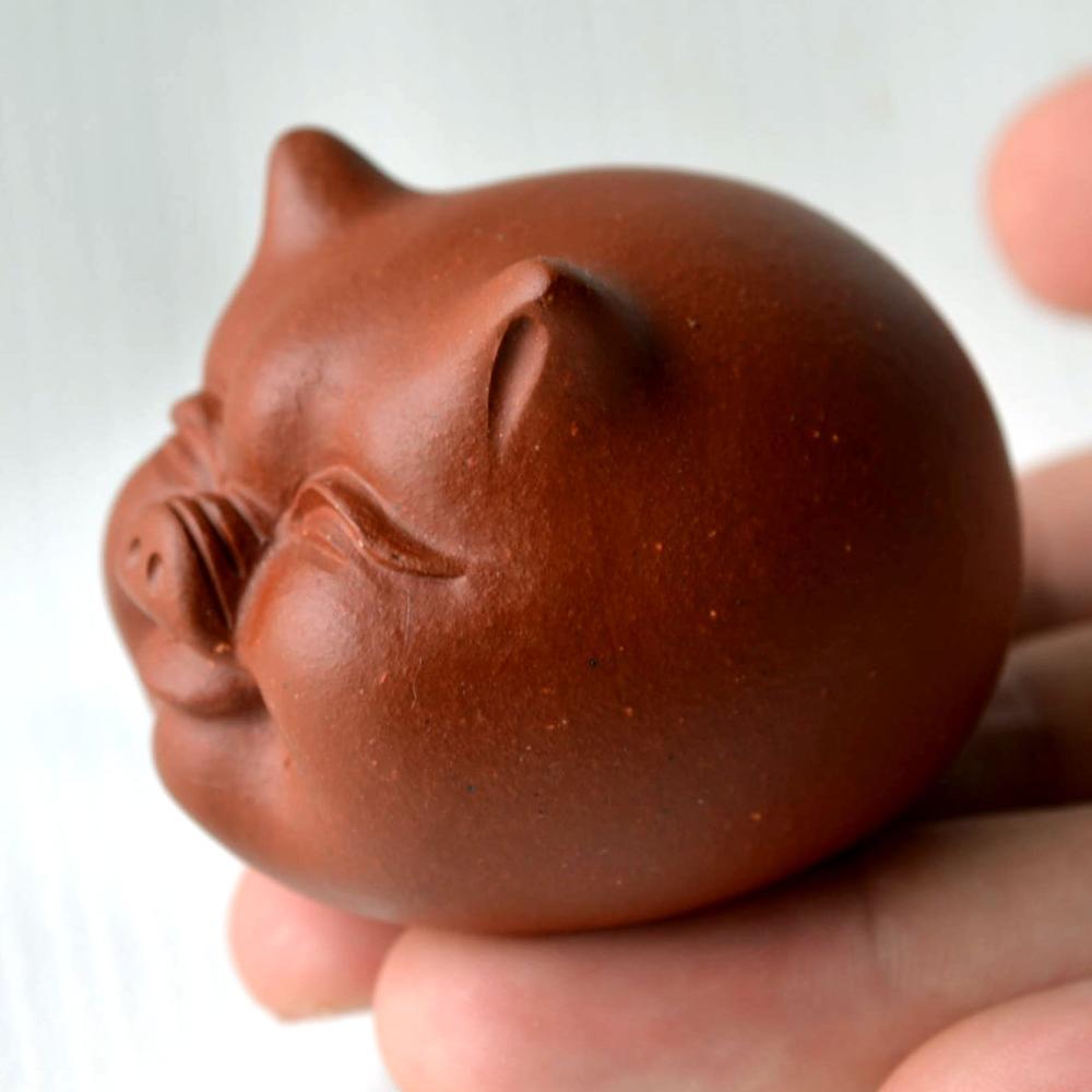 Mini Tea pet small pigs Chinese Zodiac Yixing purp... – Grandado