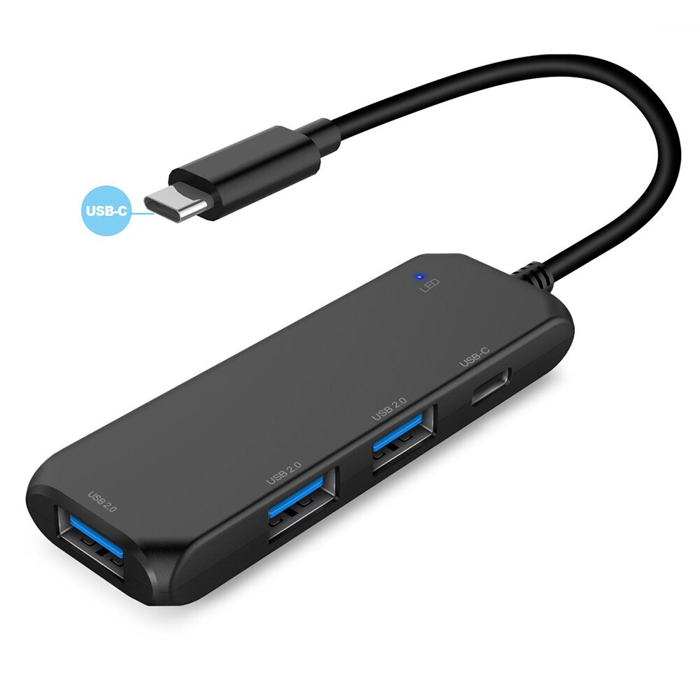 Adaptador HUB tipo C 2,0 con 4 puertos USB con pue... – Grandado