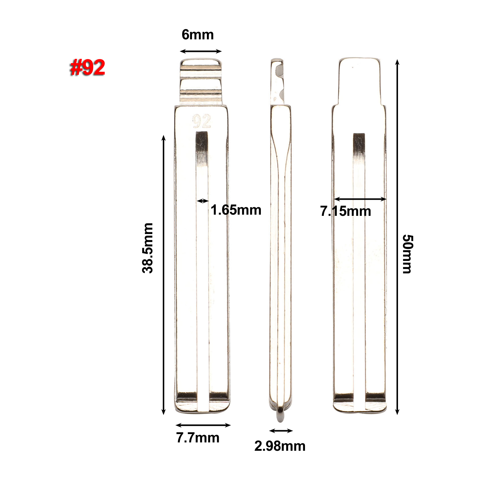 jingyuqin #137 #92 Meta Flip Key Blank for Ssangyo... – Grandado