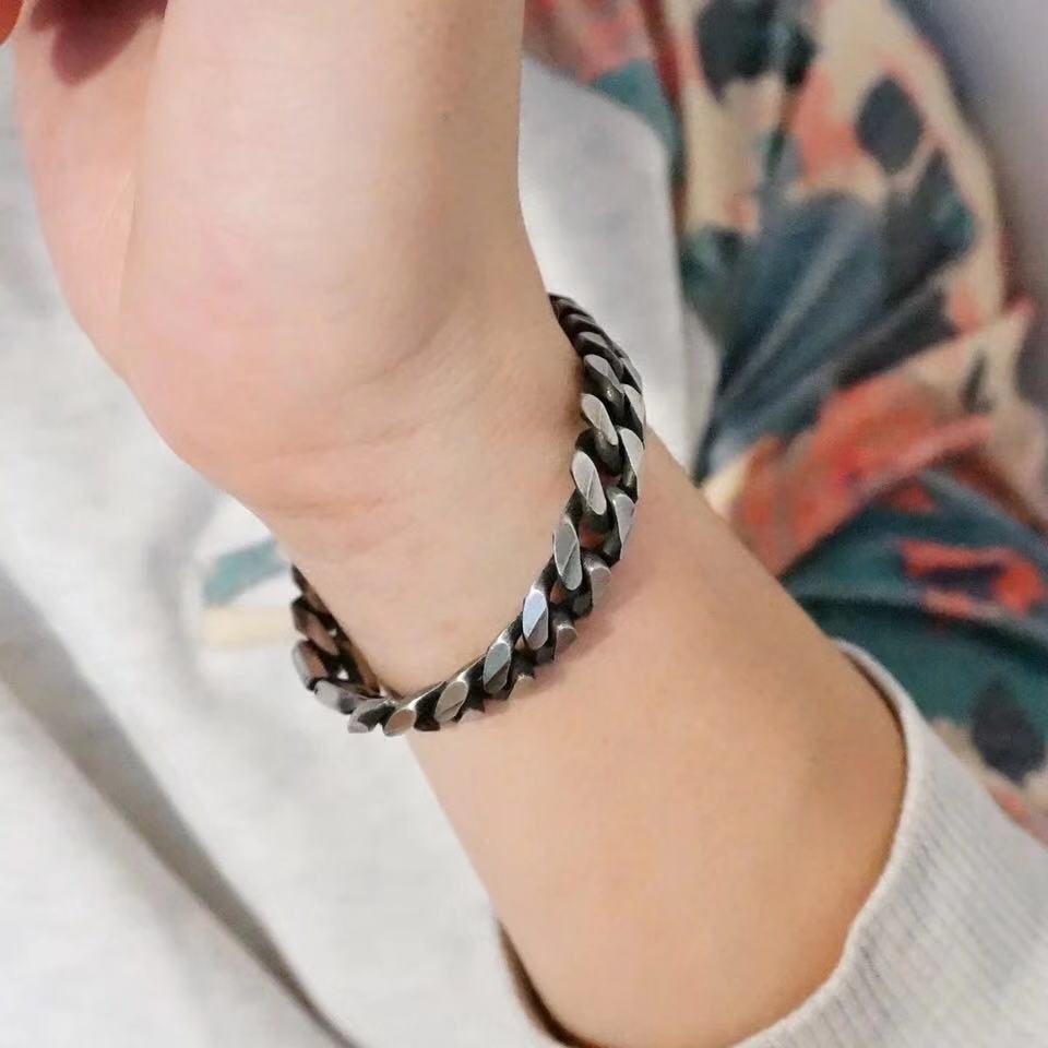 Pulsera negra para hombre, accesorios de acero ino... – Grandado