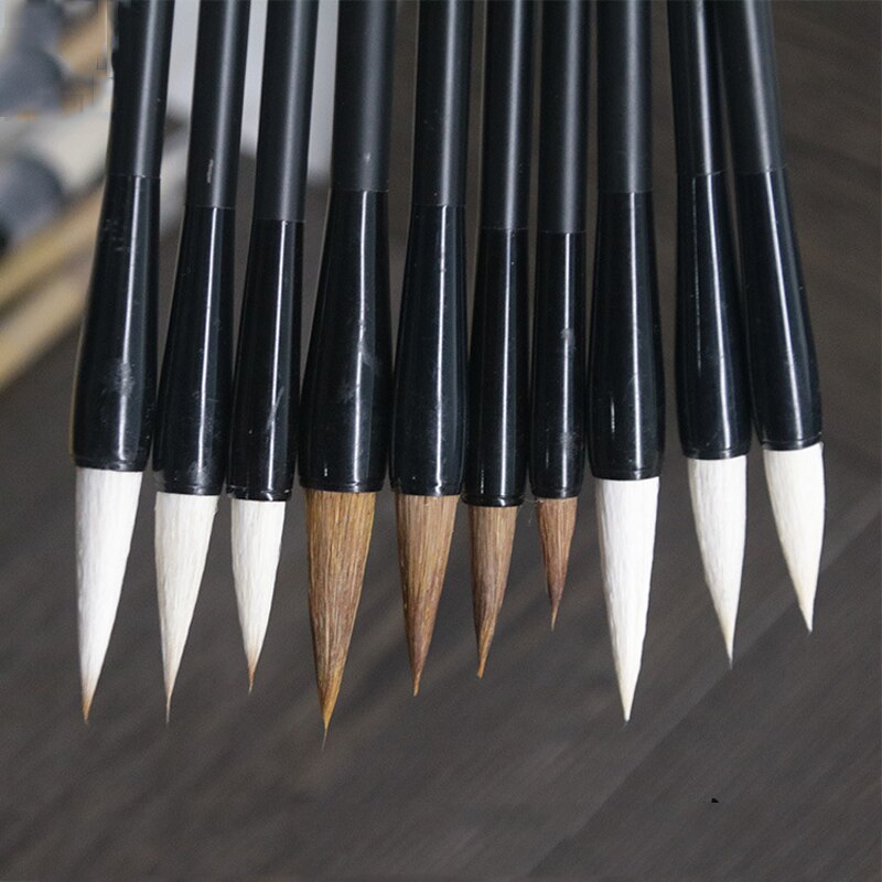 EZONE Chinese Woolden Writing Painting Brushes Set... – Grandado